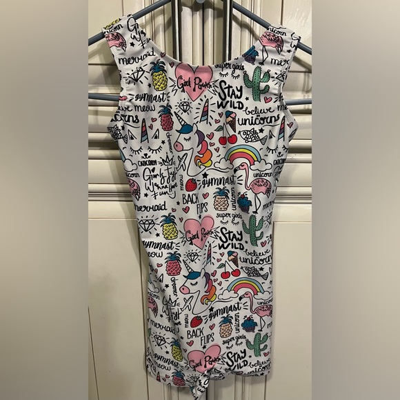 destira | Costumes | Destira Gymnastics Unicorn Graphic Leotard Size S ...